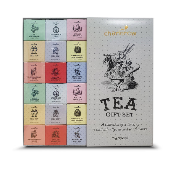 Alice In Wonderland Assortment Tea Box Gift Set - 36 Teabags – Charbrew Tea