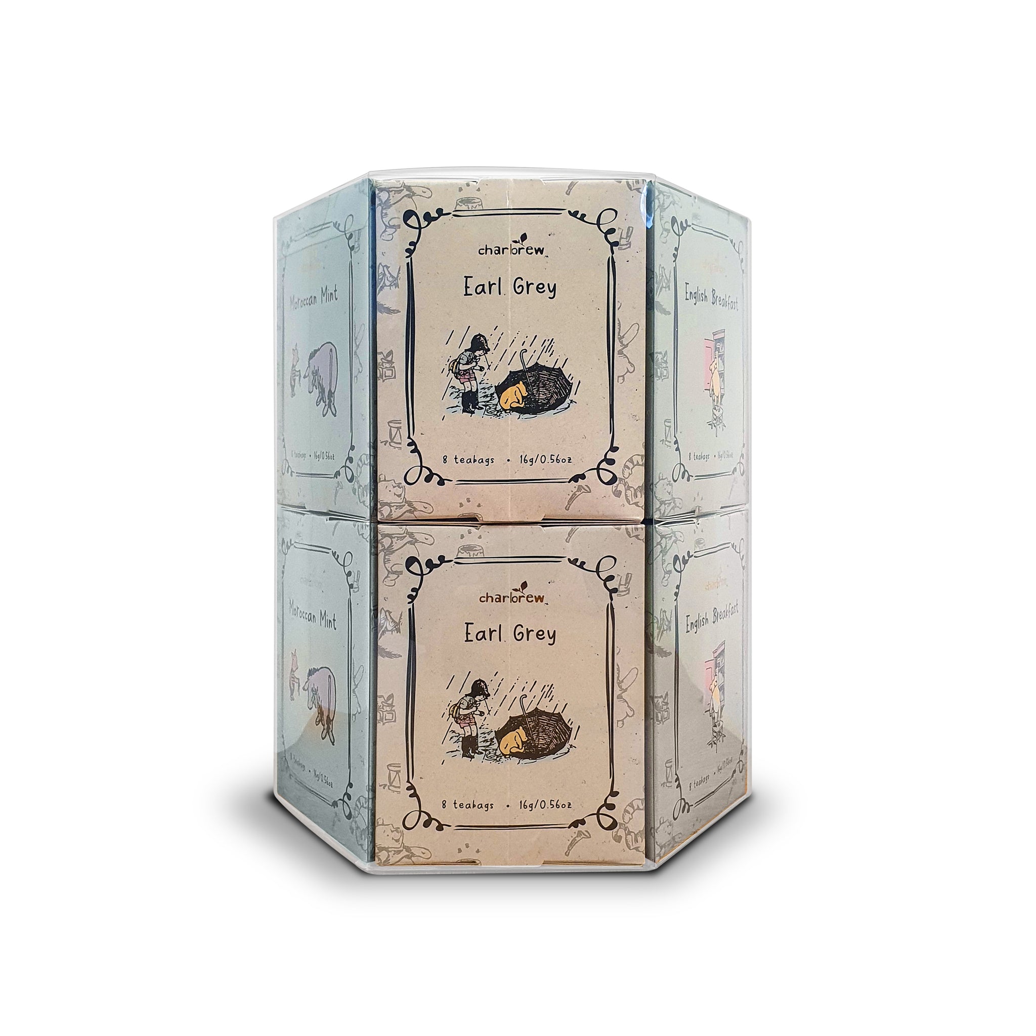 Winnie Double Hex Tea Gift Set - 96 Teabags – Charbrew Tea