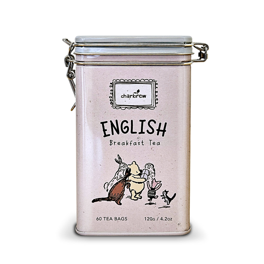 English Breakfast Winnie Tea Tin - 60 Teabags – Charbrew Tea